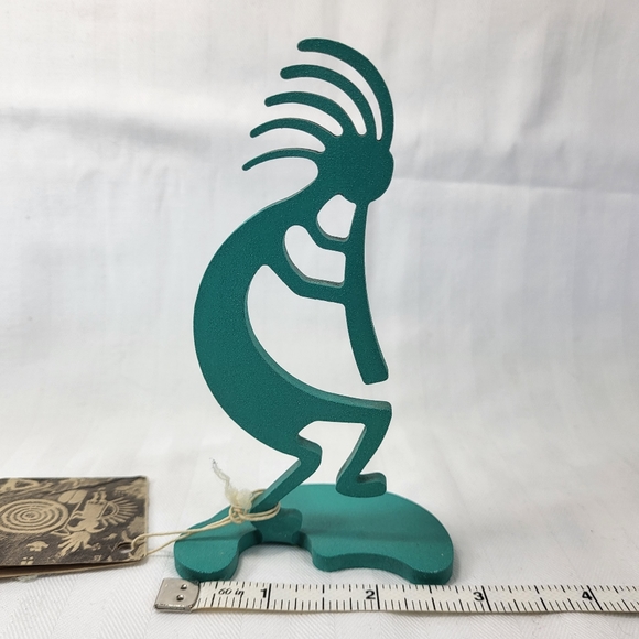 LazArt | Accents | Lazart Kokopelli The Flute Dancer Turqoise Green ...
